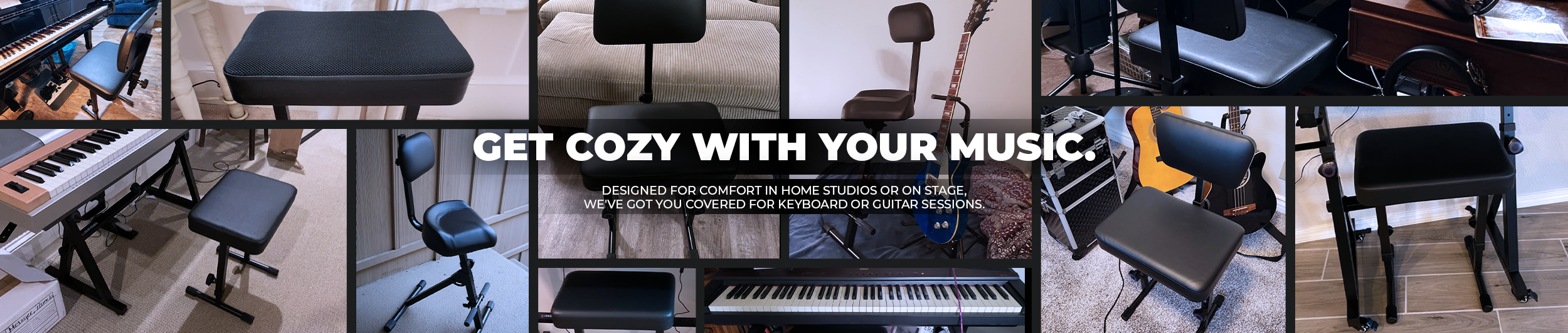 Benches & Guitar Stools | Guitar Chair | Keyboard Bench | Piano Bench ...