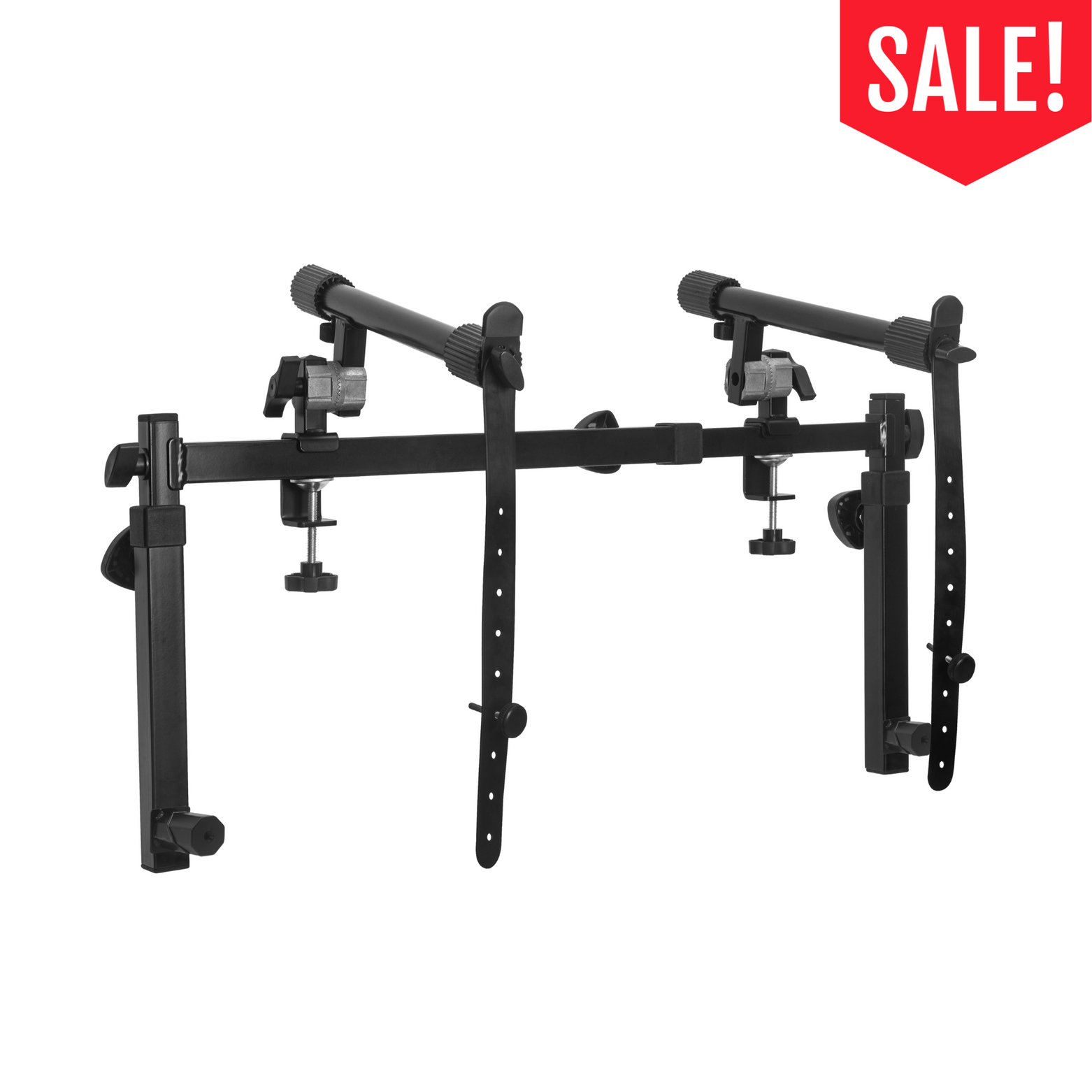 Adjustable 2nd Tier Keyboard Stand Attachment with Straps – Liquid Stands