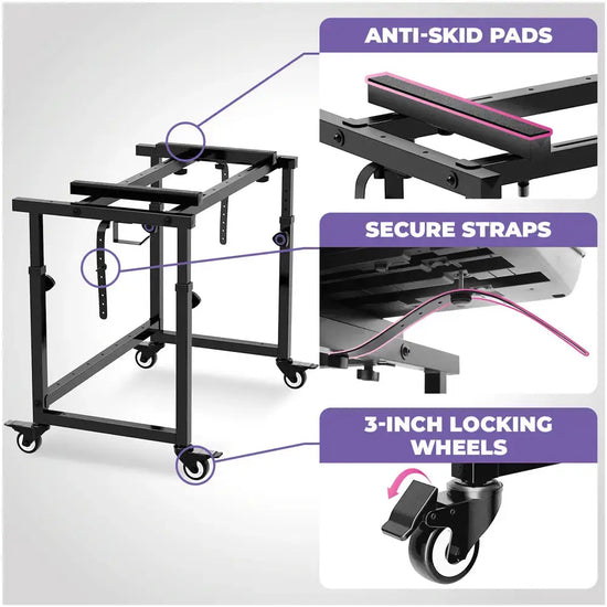3-Tier Portable Keyboard Workstation| 3-tier Keyboard Stand – Liquid Stands