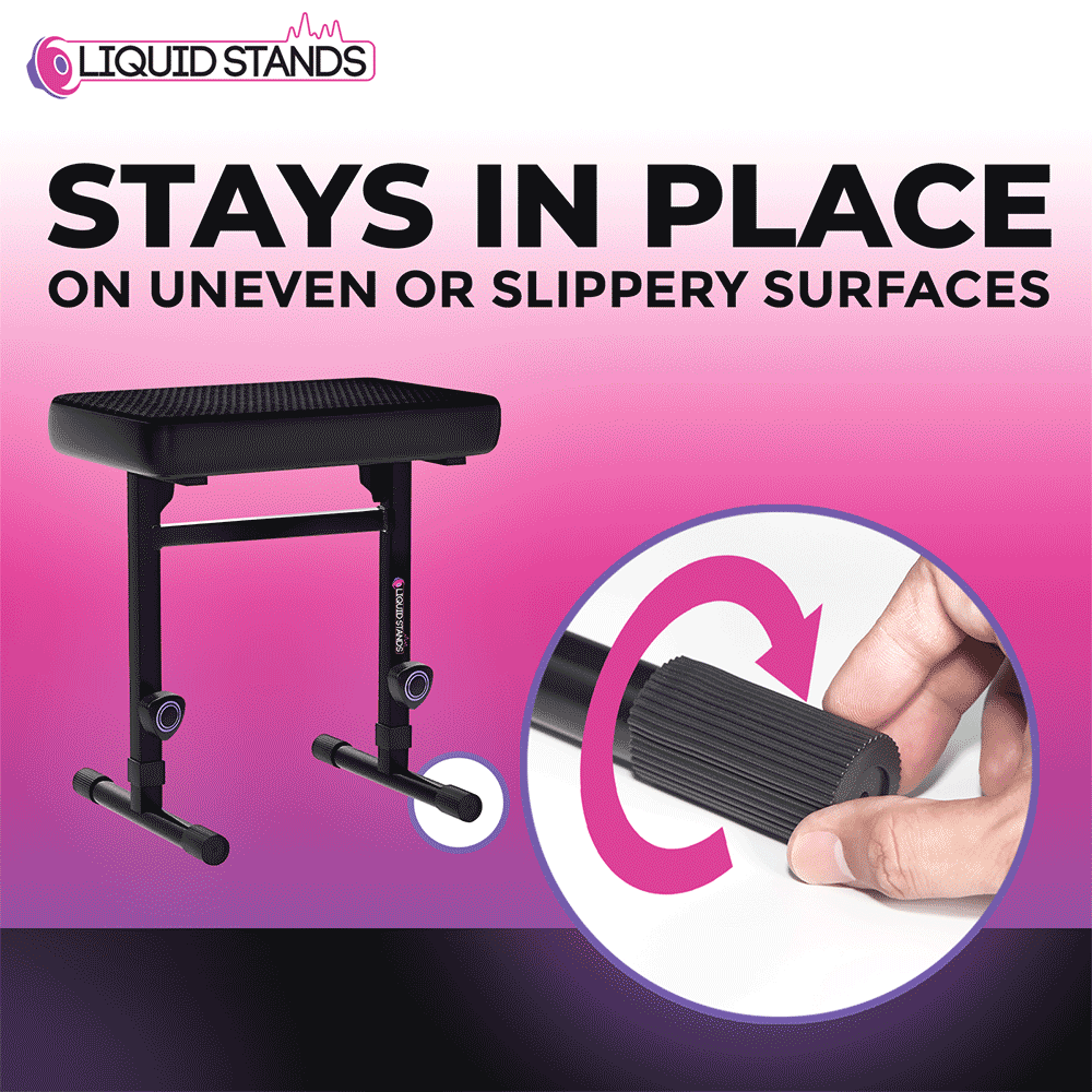 Adjustable Keyboard Bench Seat with Mesh Cushion – Liquid Stands