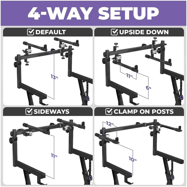 Adjustable 2nd Tier Keyboard Stand Attachment - Liquid Stands