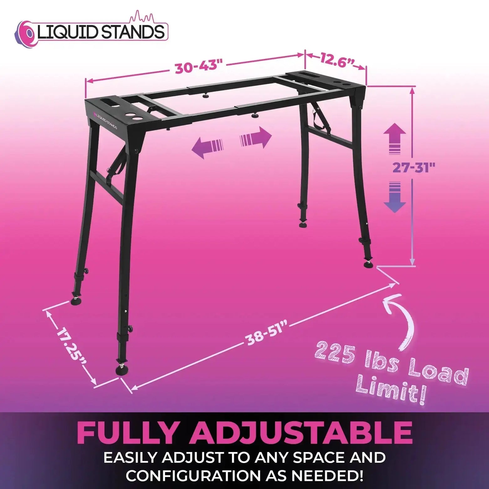 Collapsible Keyboard Stand - Liquid Stands