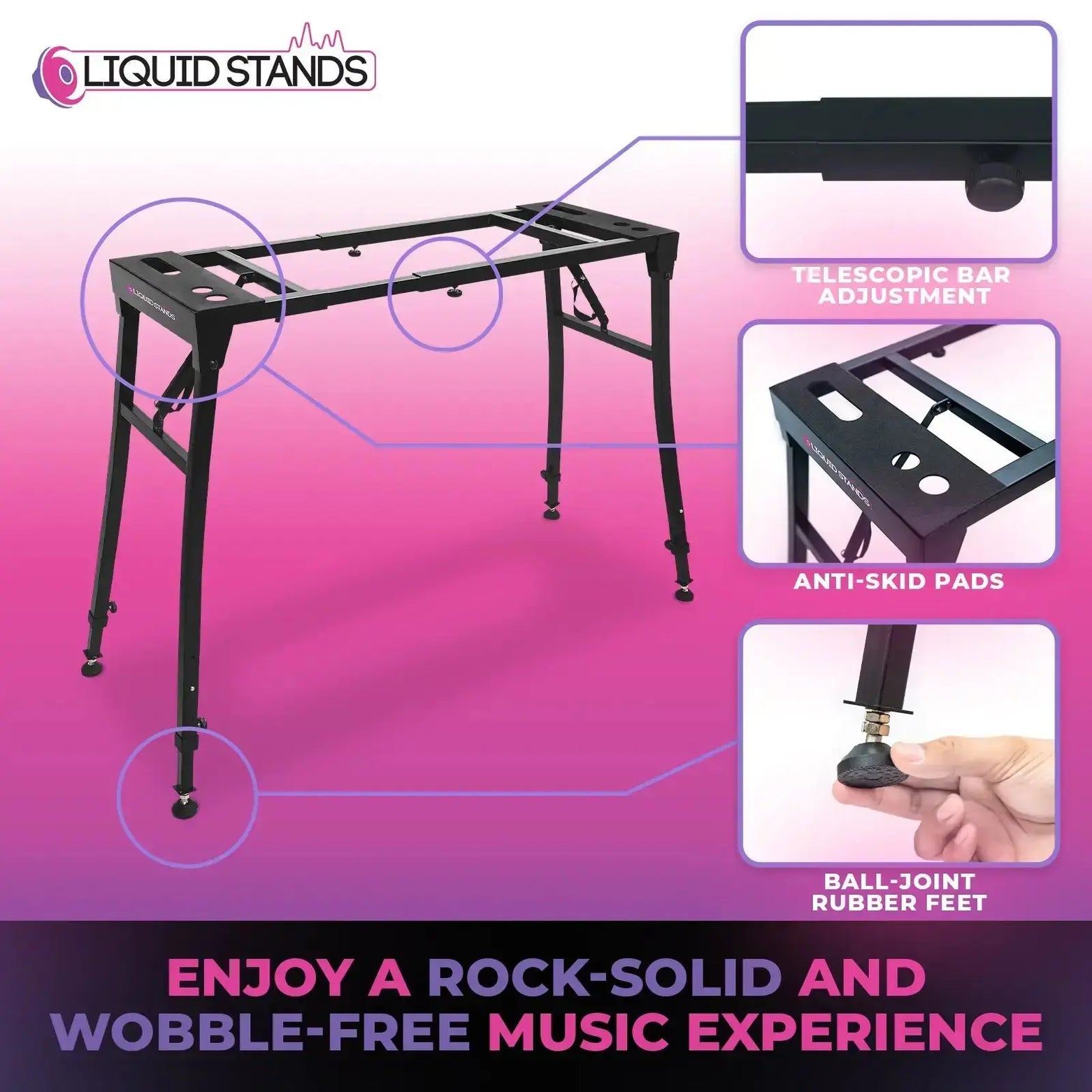 Collapsible Keyboard Stand – Liquid Stands