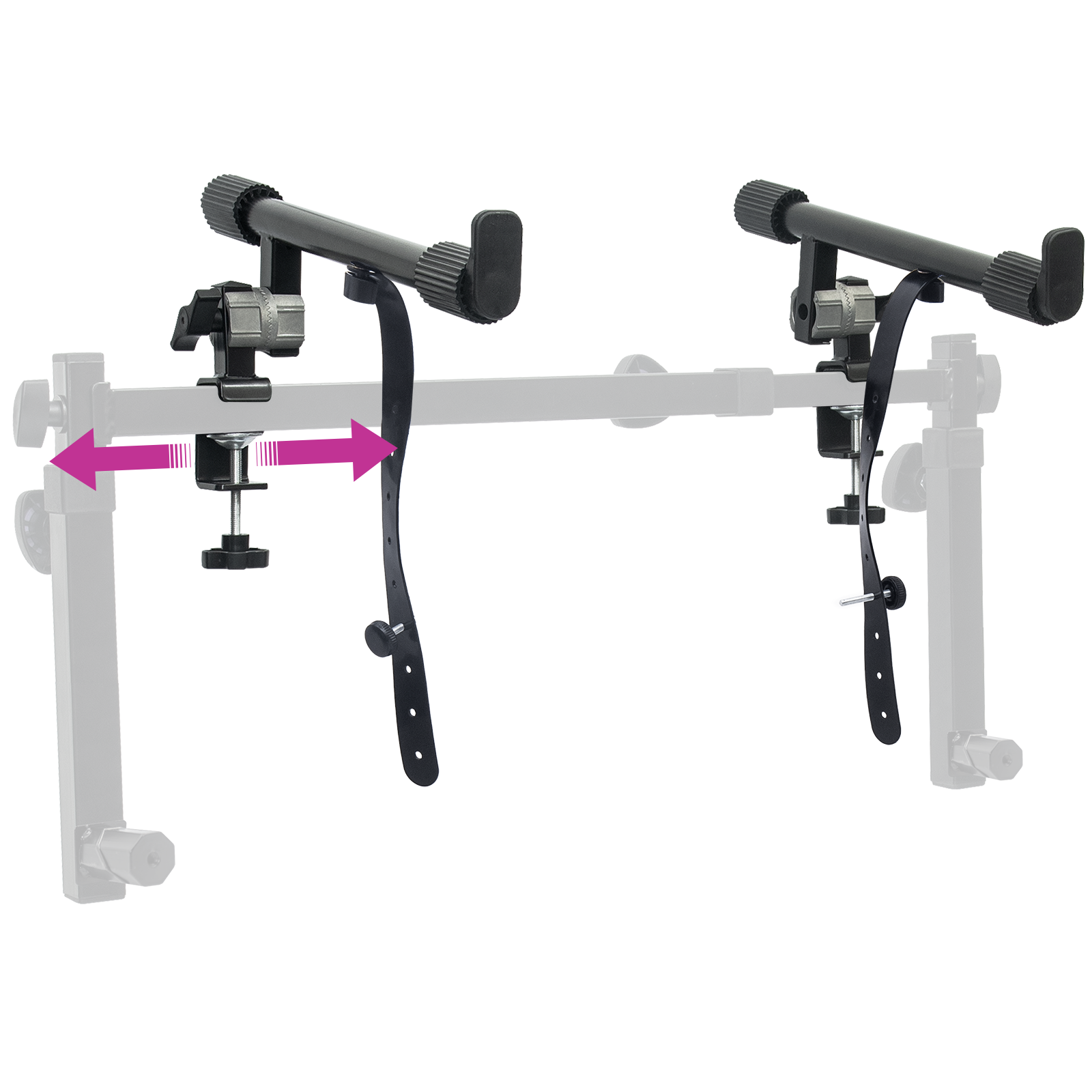 Adjustable 2-Tier Keyboard Stand Extender - Arms Only – Liquid Stands