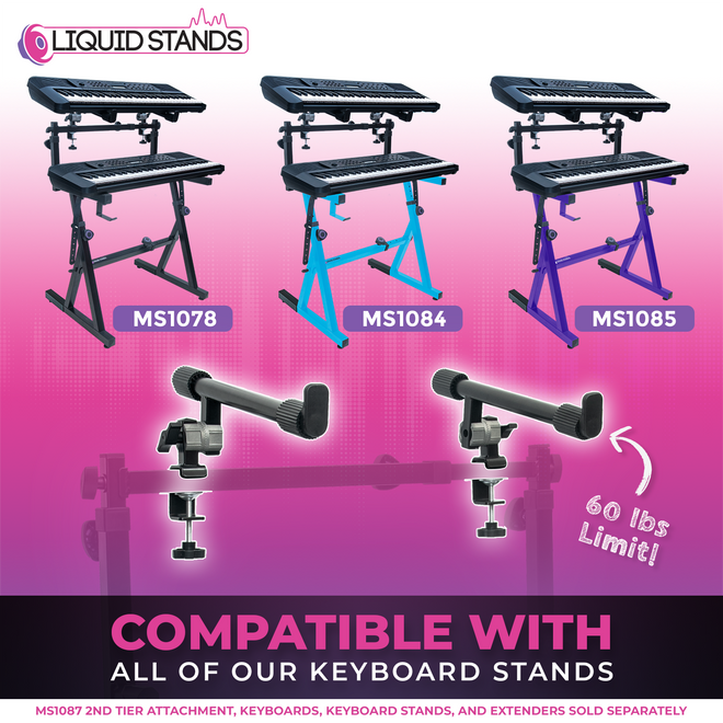 Extender for Keyboard Stand – Liquid Stands
