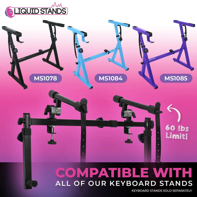 Adjustable 2nd Tier Keyboard Stand Attachment – Liquid Stands
