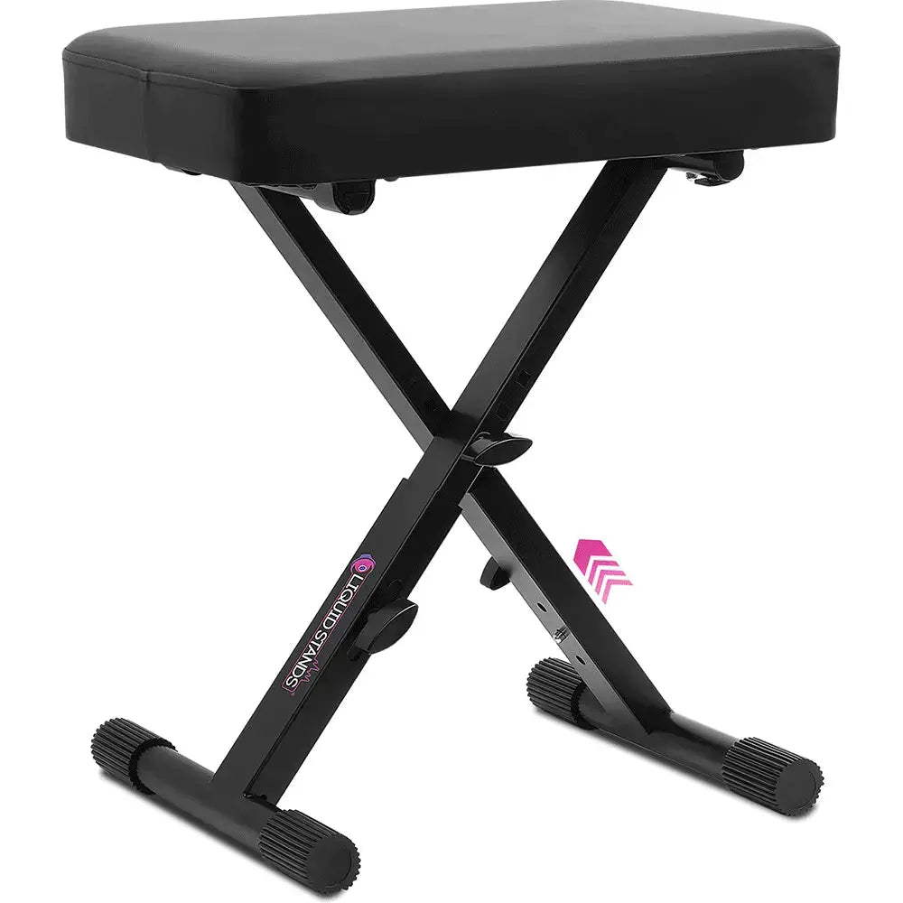 Foldable X-Style Keyboard Bench - Liquid Stands