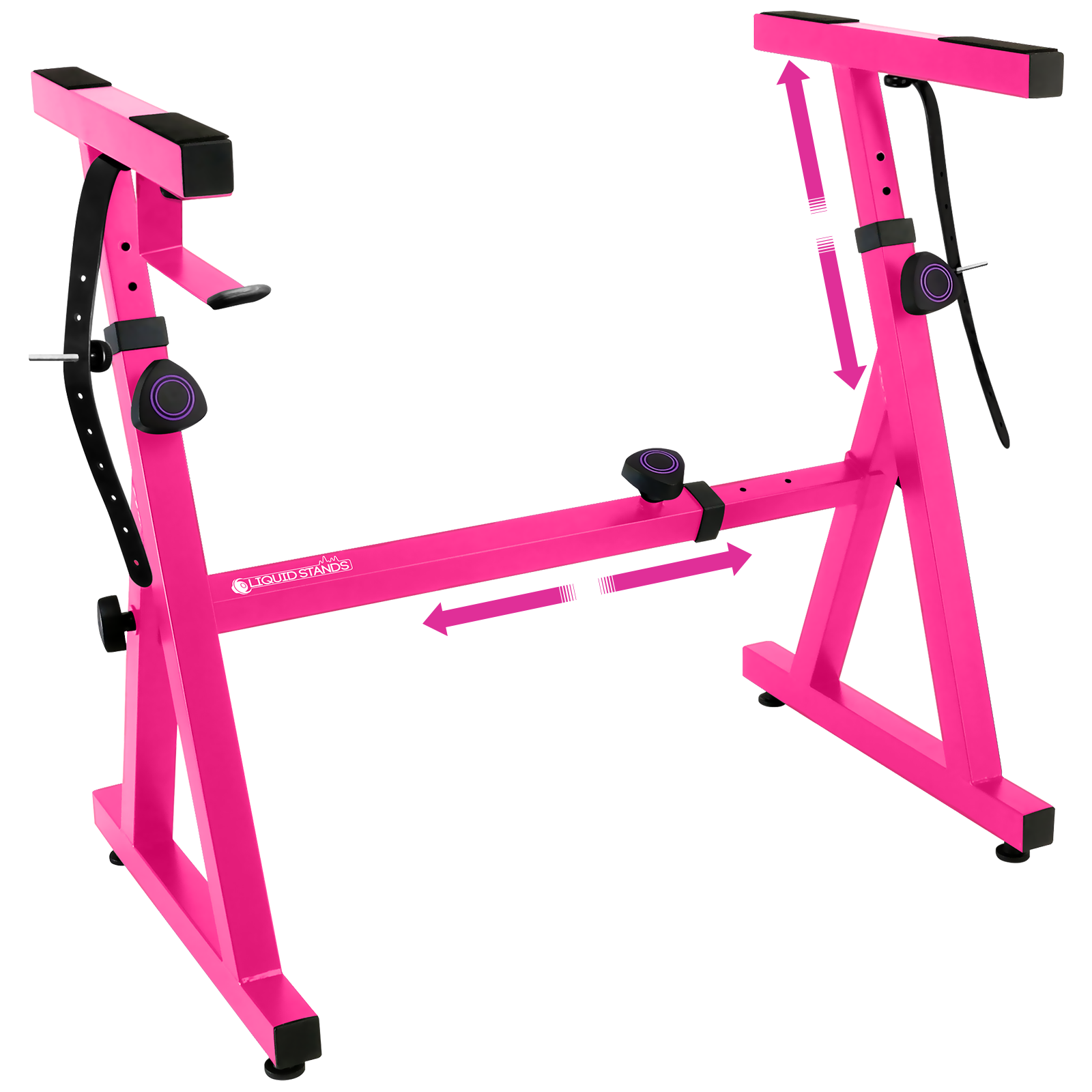 Adjustable Z Shape Pink Keyboard Stand – Liquid Stands